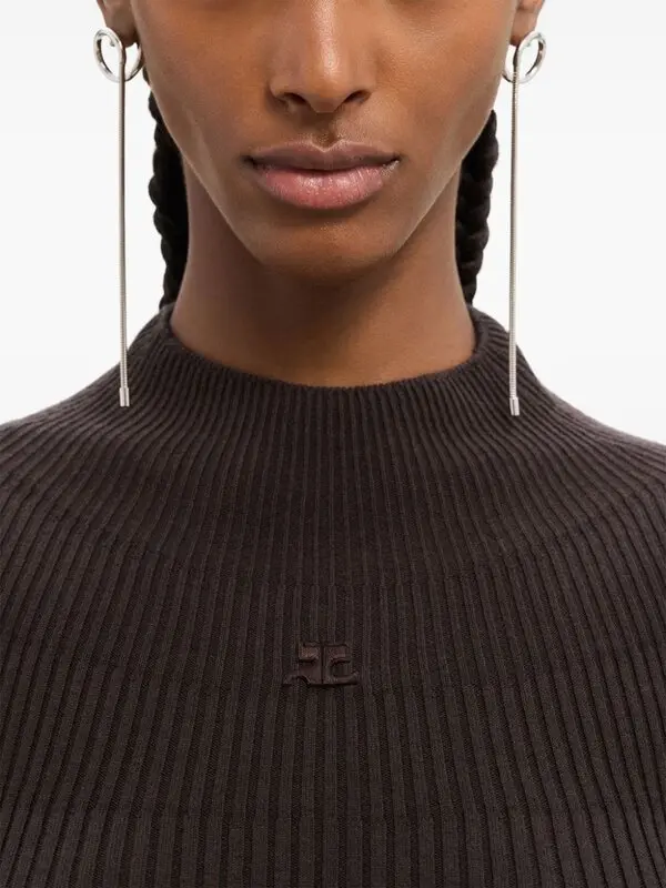 COURREGES Holy Chained Dangle Earrings