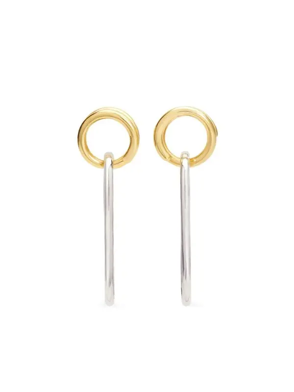 COURREGES Holy Union Dangle Earrings - Silver
