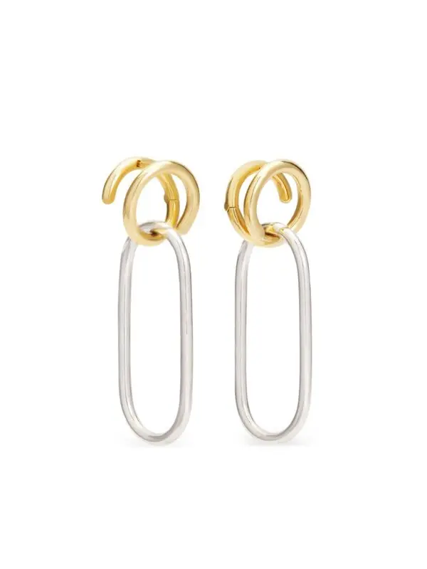 COURREGES Holy Union Dangle Earrings