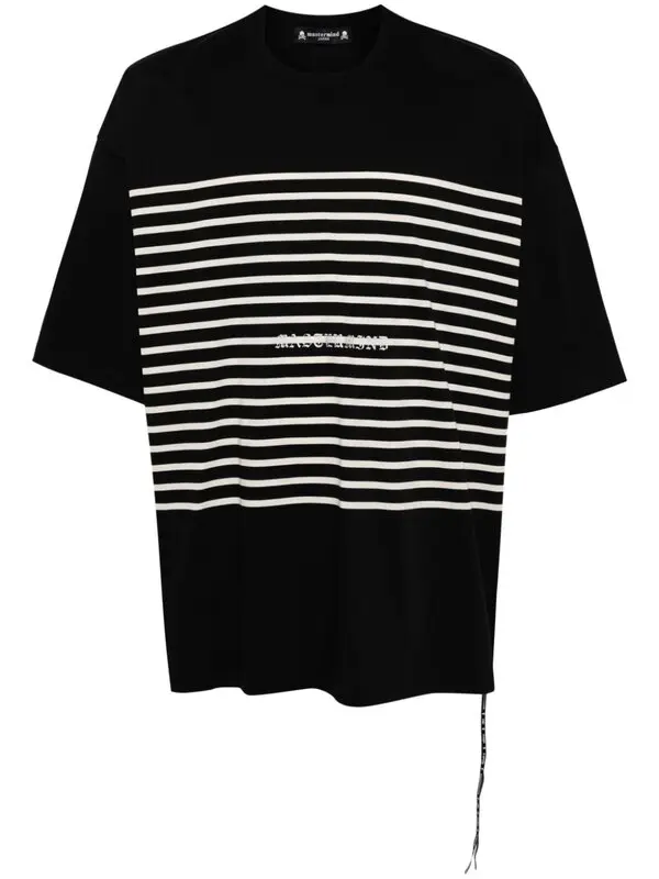 MASTERMIND WORLD Stripe-print Cotton T-shirt - Black