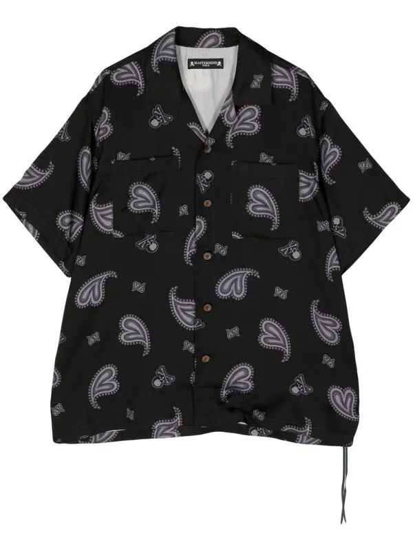 MASTERMIND WORLD Paisley-print Silk Shirt