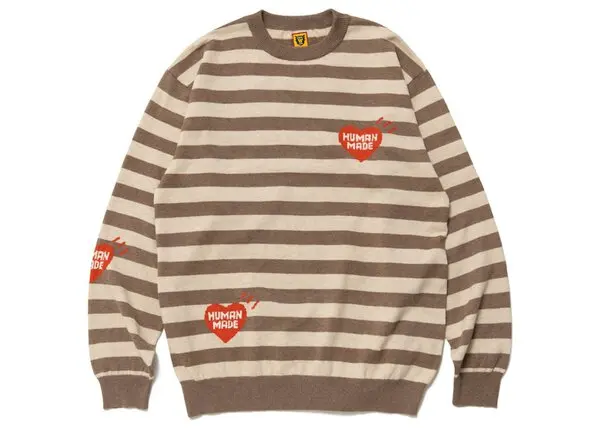 HUMAN MADE Striped Knit Long-sleeve Sweater