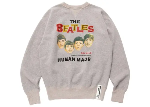 HUMAN MADE Printed Beatles Sweatshirt - Grey