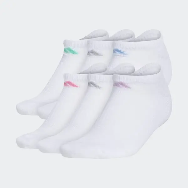 Adidas Athletic Cushioned Crew Socks 6 Pairs - White