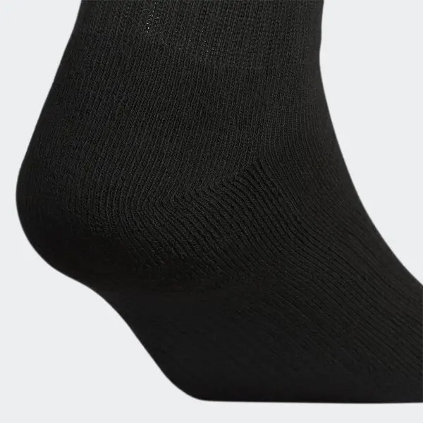Adidas Athletic Cushioned Quarter Socks 6 Pairs - Black