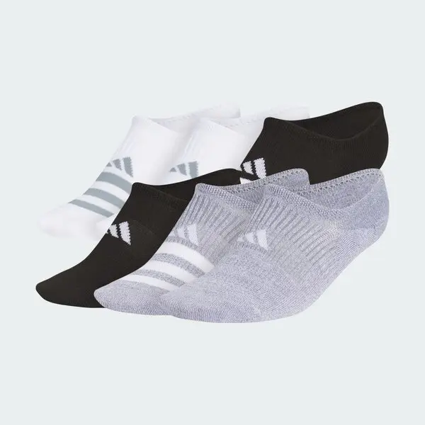 Adidas Superlite 3.0 6-pack Super-no-show Socks - White / Black / Grey
