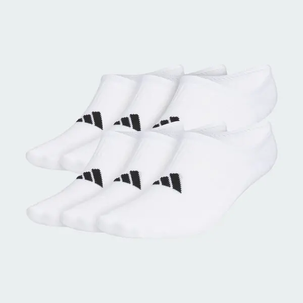 Adidas Superlite 3.0 6-pack Super-no-show Socks - White / Black