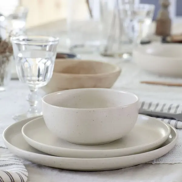 COSTA NOVA Pacifica Dinner Plates, Set Of 4 - Vanilla