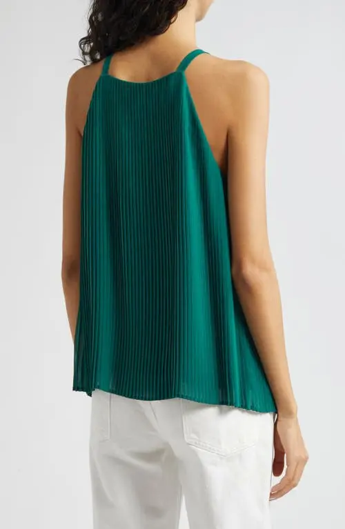 Emporio Armani Pleated Ruffle Sleeveless Top