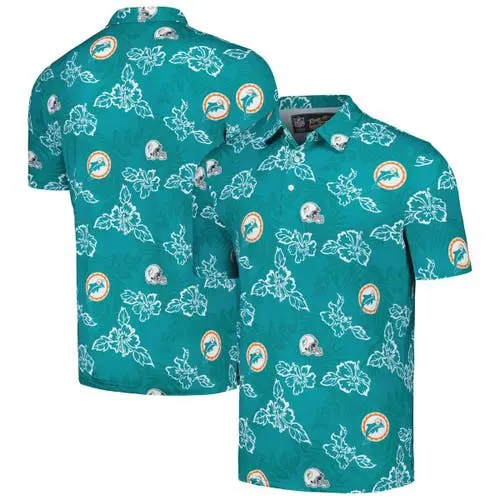 Reyn Spooner Miami Dolphins Throwback Pua Performance Polo
