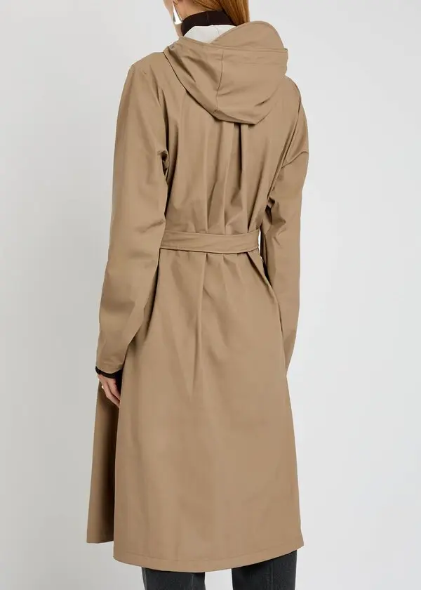 Rains Hooded Waterproof Jacket - Beige