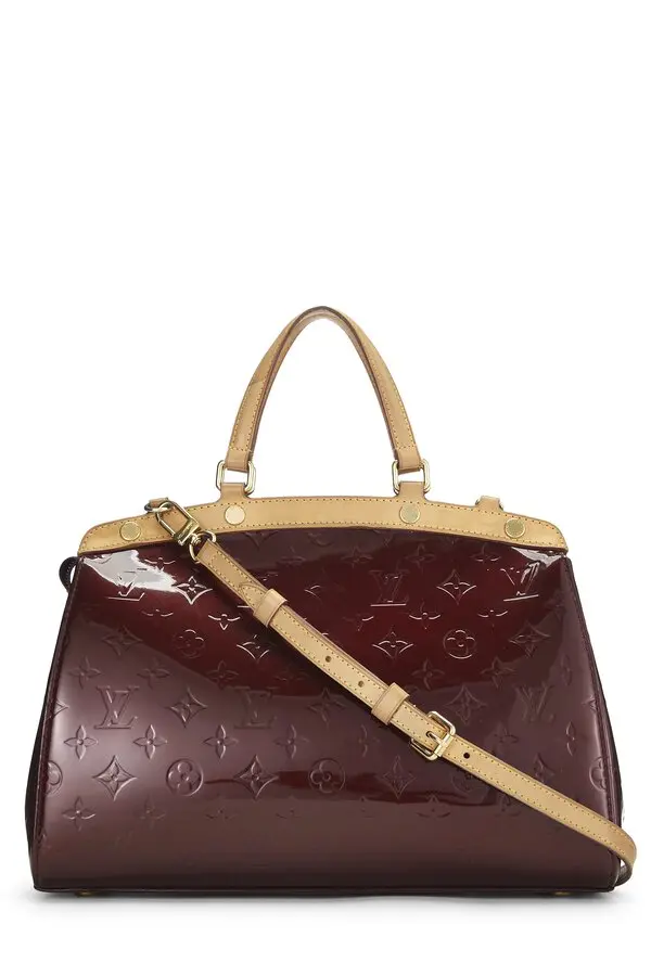 LOUIS VUITTON Rouge Fauviste Monogram Vernis Brea - Red