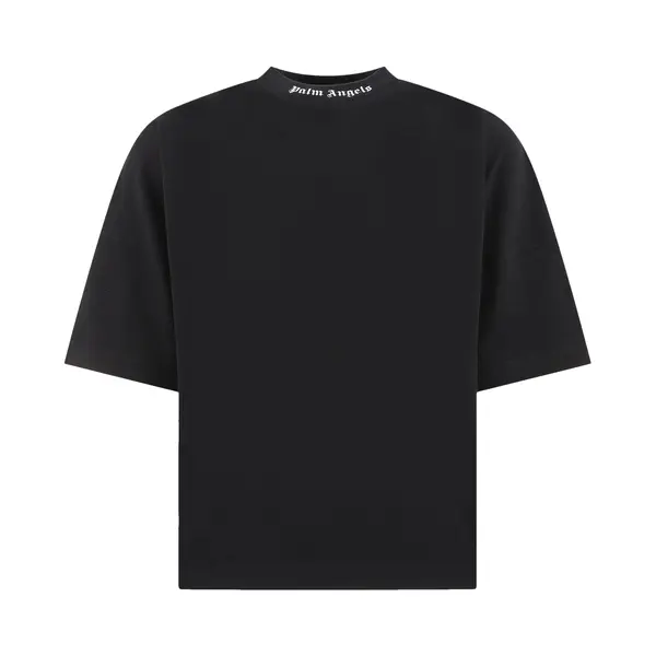 Palm Angels Classic Logo Over Tee /white - Black