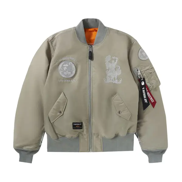 A BATHING APE X Alpha Industries Ma-1 Jacket - Green