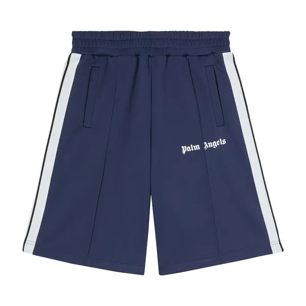 Palm Angels Classic Track Shorts 'navy/white - Blue