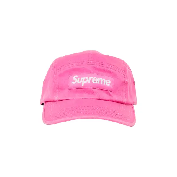 Supreme Washed Chino Twill Camp Cap - Pink