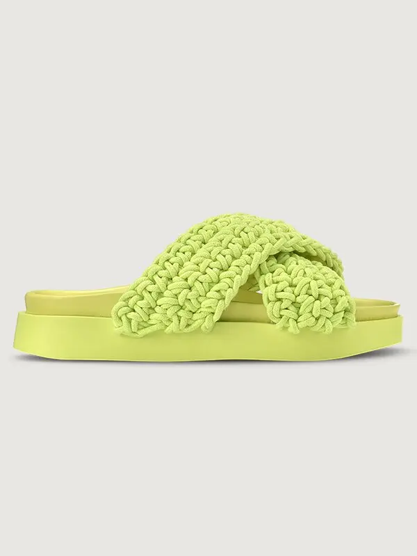 Inuikii Woven Slide - Lime