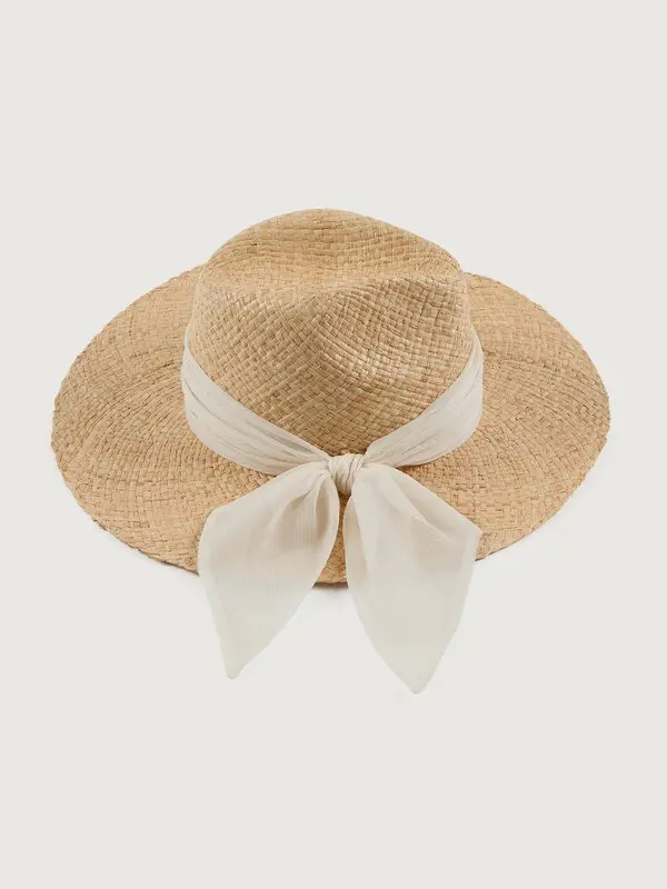 Eugenia Kim Emmanuelle Wide Brim Fedora - Natural
