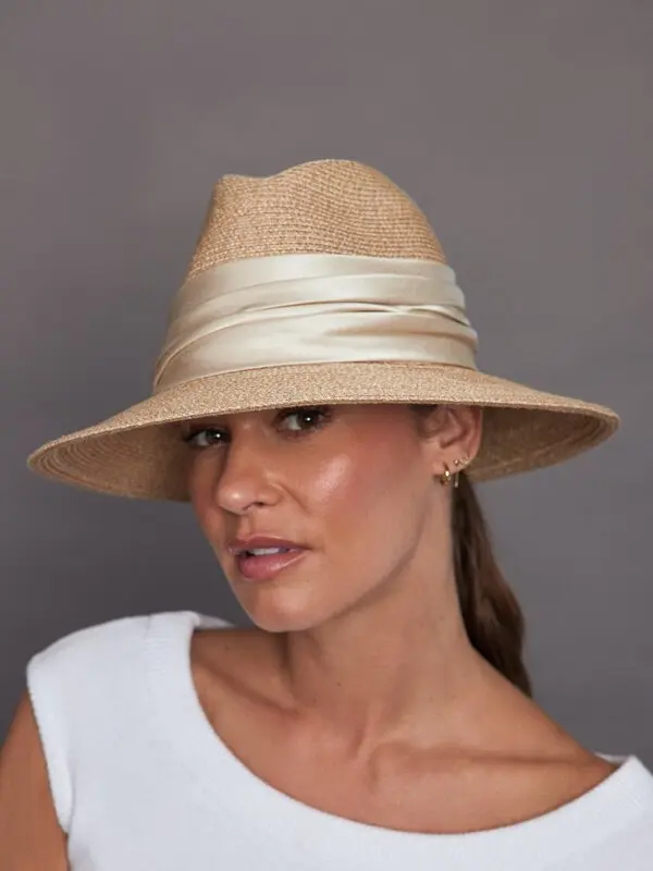 Eugenia Kim Courtney Packable Fedora - Sand