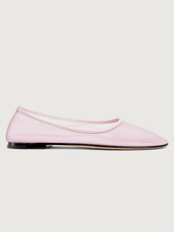 Dear Frances Balla Mesh Ballerinas - Pink
