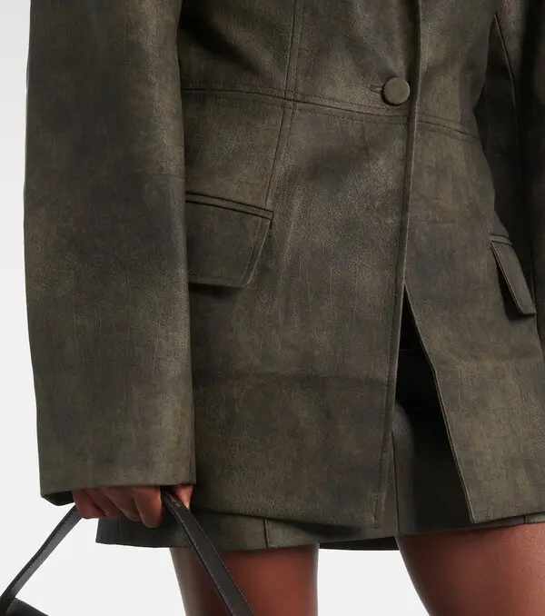 AYA MUSE Kaya Faux Leather Jacket - Grey