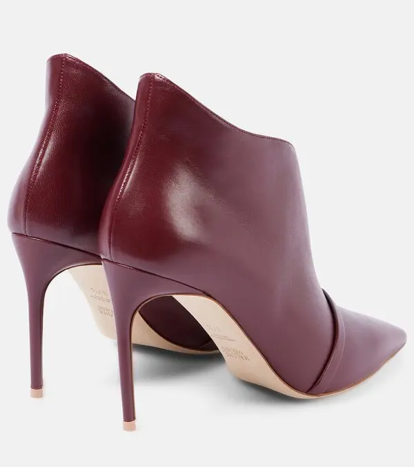 MALONE SOULIERS Loren Leather Ankle Boots - Red
