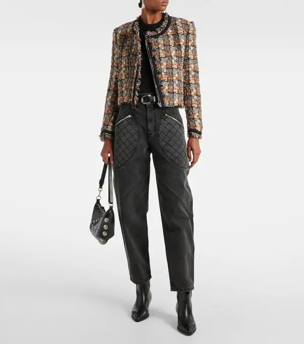 Isabel Marant Étoile Catarina Paneled Tapered Jeans