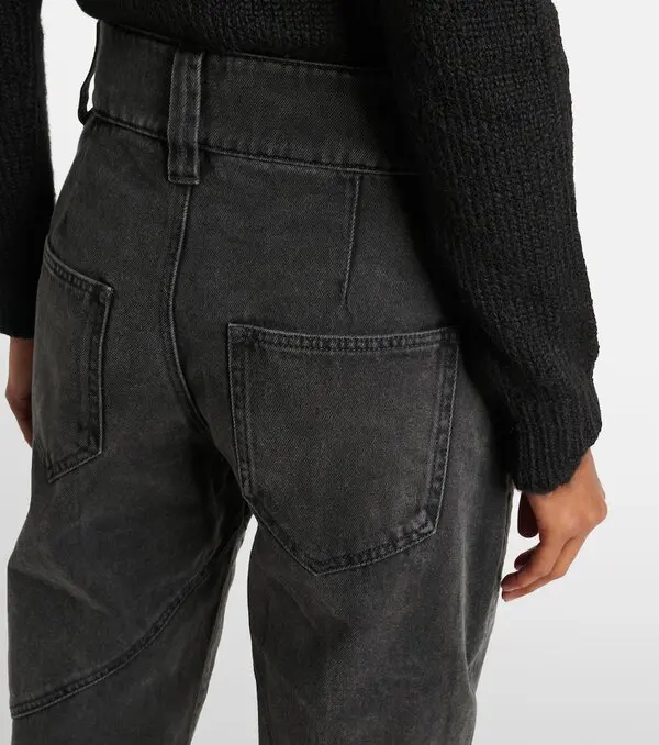 Isabel Marant Étoile Catarina Paneled Tapered Jeans