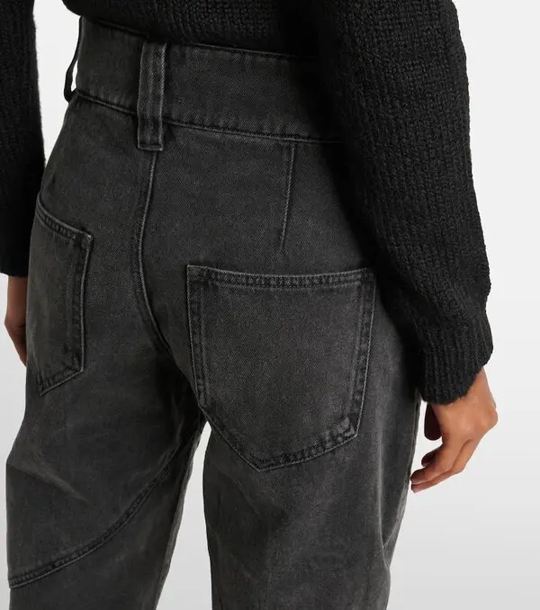 Isabel Marant Étoile Catarina Paneled Tapered Jeans