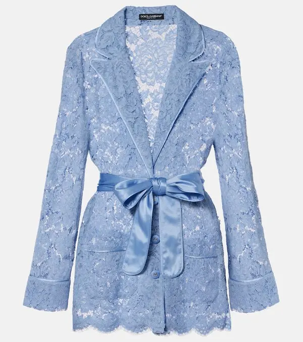 Dolce & Gabbana Belted Lace Jacket