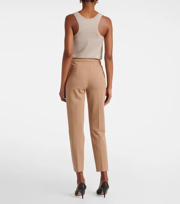 Max Mara Pegno Slim Pants - Brown