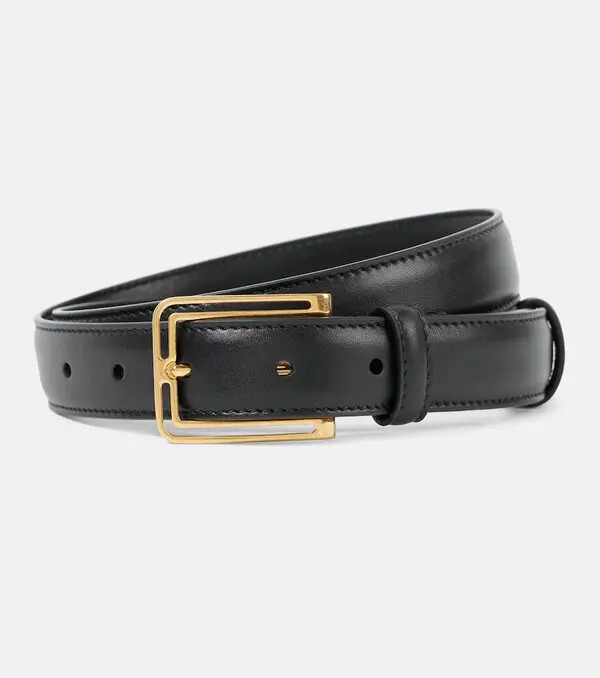 THE ROW Frame Leather Belt - Black