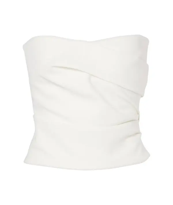 THE SEI Pleated Crêpe Top