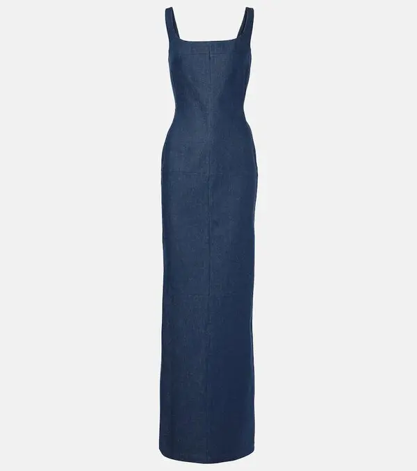 Jacquemus La Robe De-nîmes Spoglio Denim Dress