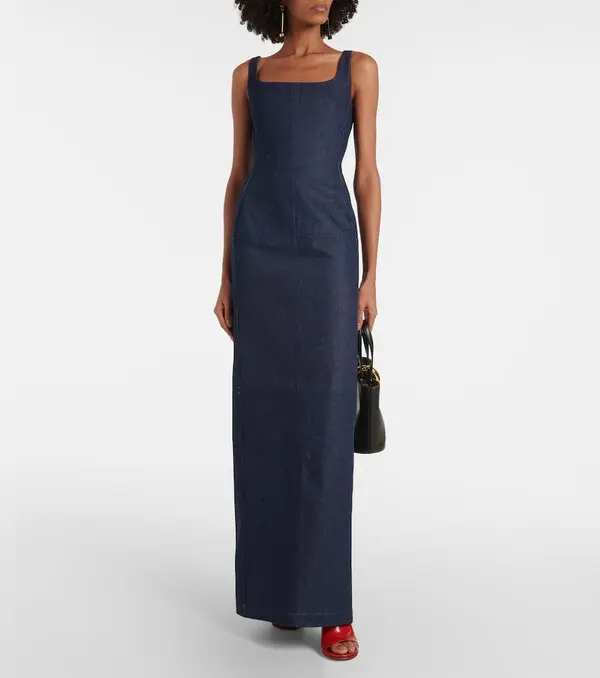 Jacquemus La Robe De-nîmes Spoglio Denim Dress