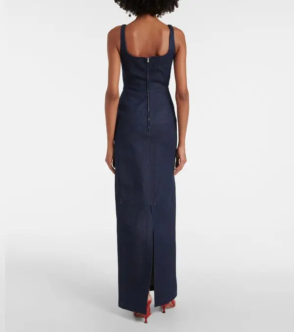 Jacquemus La Robe De-nîmes Spoglio Denim Dress