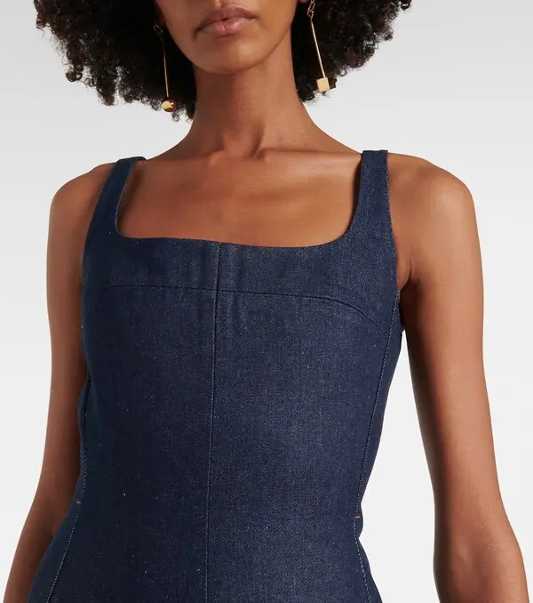Jacquemus La Robe De-nîmes Spoglio Denim Dress