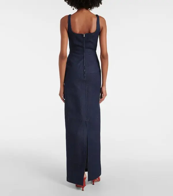 Jacquemus La Robe De-nîmes Spoglio Denim Dress