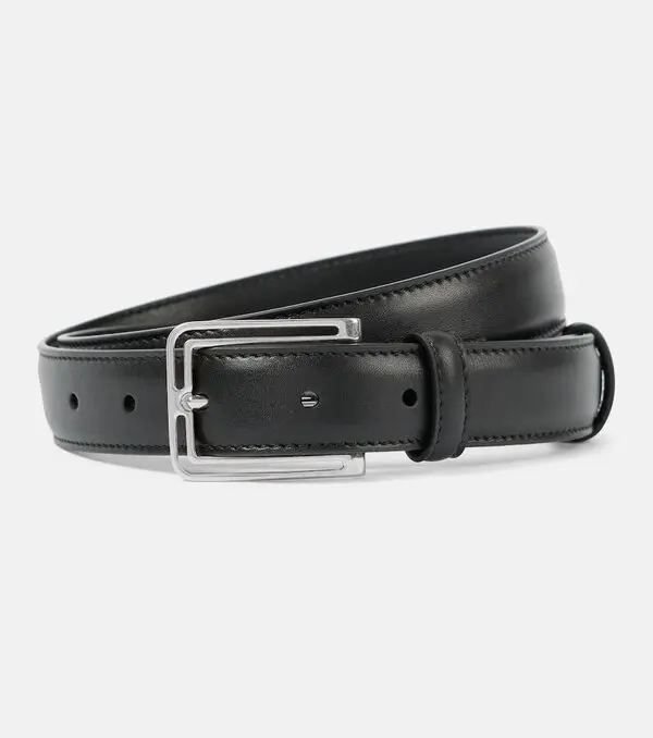 THE ROW Frame Leather Belt - Black
