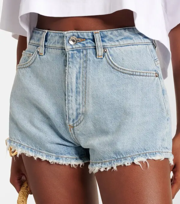 Dolce & Gabbana High-rise Denim Shorts - Blue