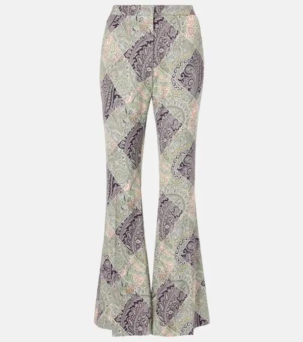 Etro Paisley Flared Trousers - Multicoloured