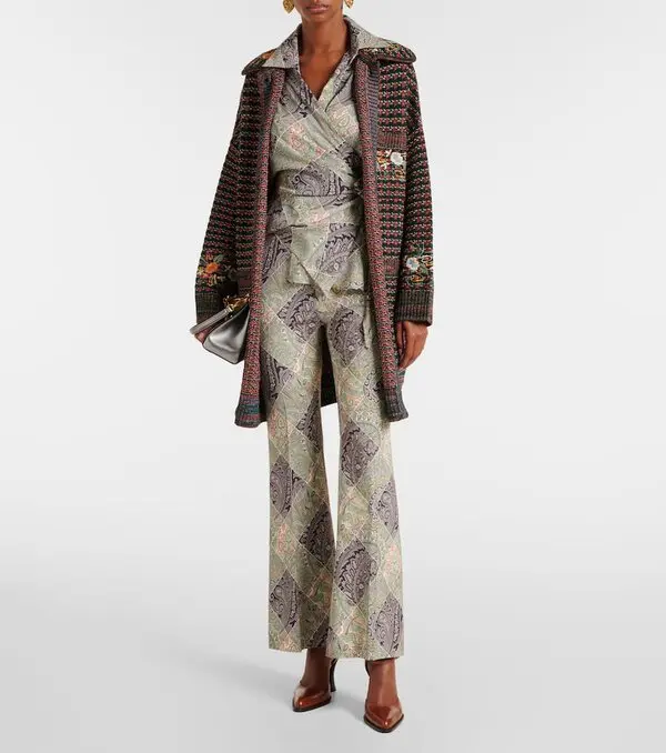 Etro Paisley Flared Trousers - Multicoloured