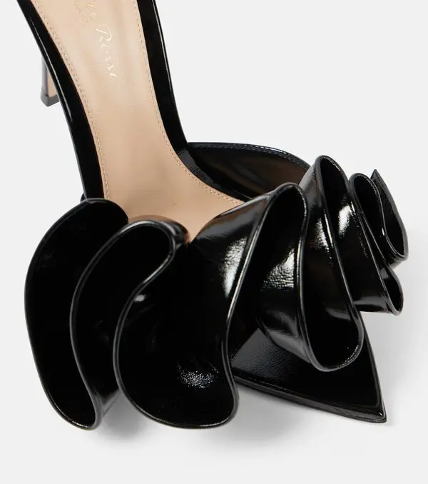 GIANVITO ROSSI Gabrielle 105 Leather Mules - Black