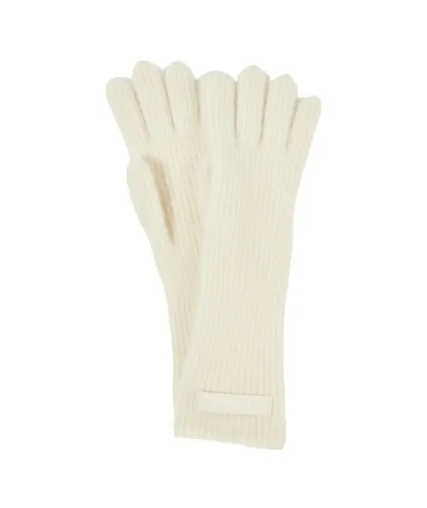 Jacquemus Alpaca And Wool-blend Gloves - White
