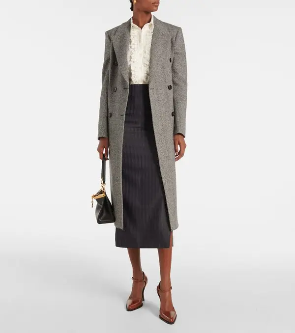 Etro Wool-blend Pencil Skirt - Blue