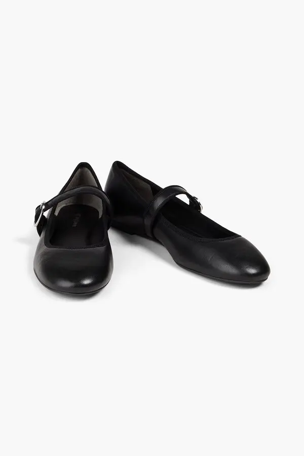 STUART WEITZMAN Alice Leather Mary Jane Flats