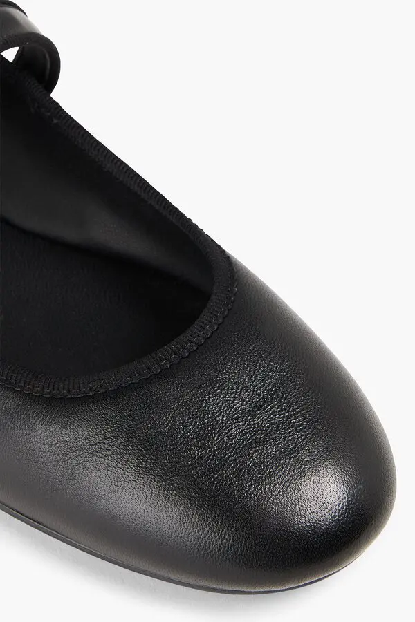 STUART WEITZMAN Alice Leather Mary Jane Flats
