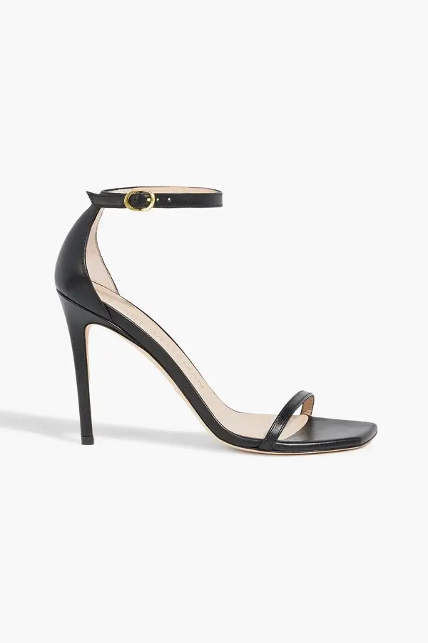 STUART WEITZMAN Leather Sandals - Black