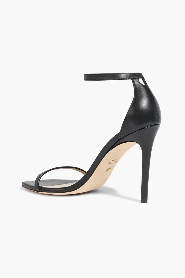 STUART WEITZMAN Leather Sandals - Black