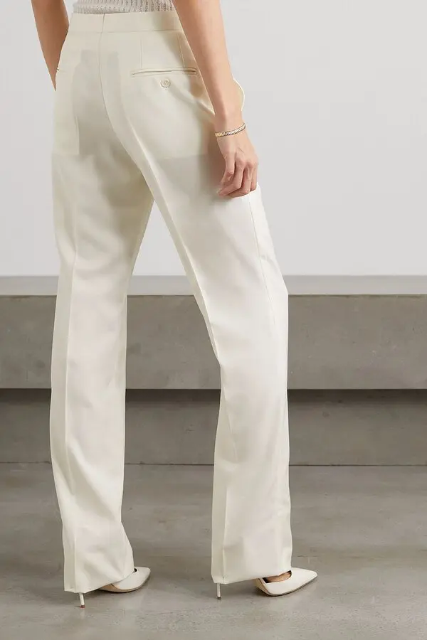 Brioni Barathea Wool Straight-leg Pants
